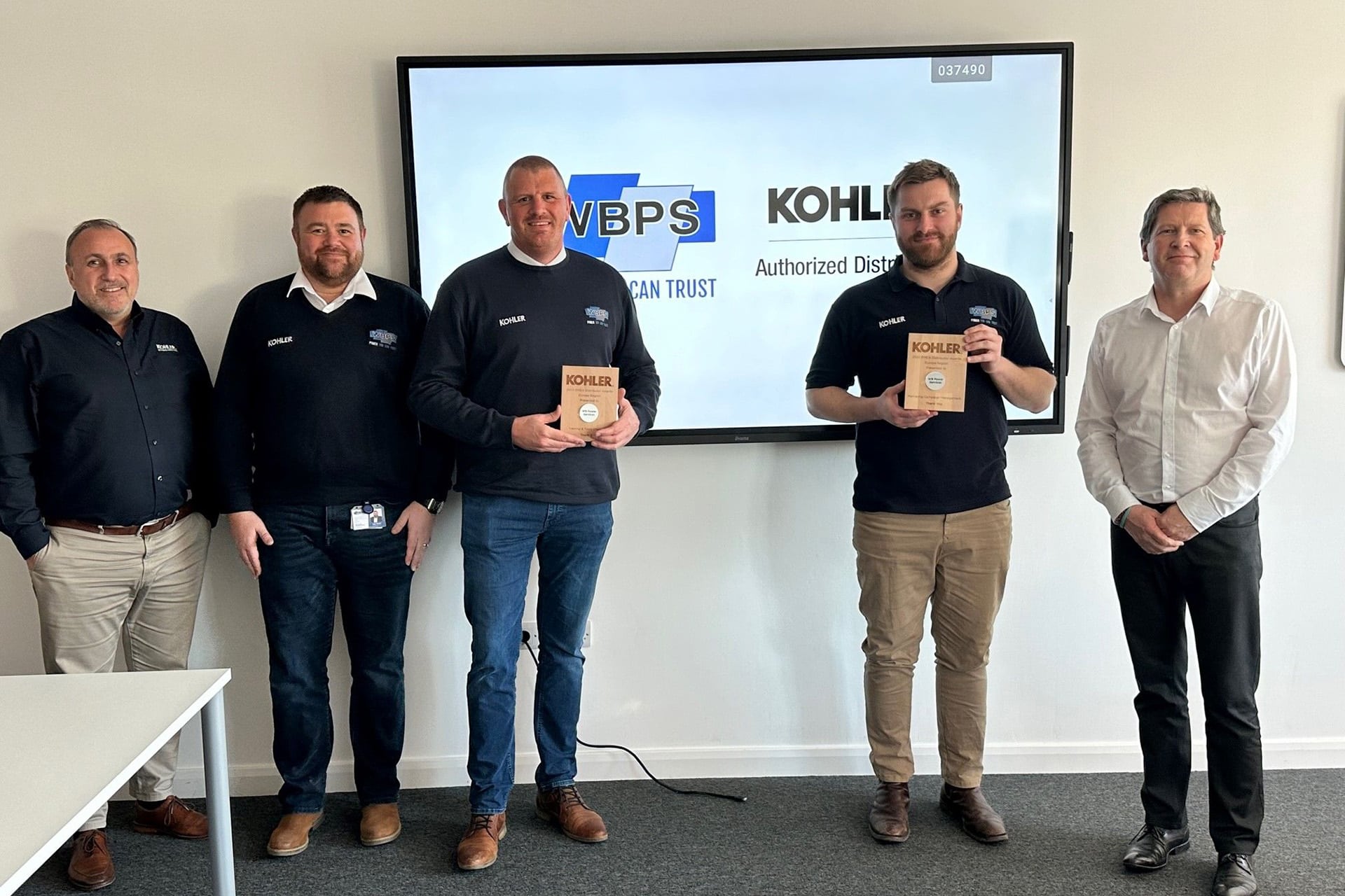 WB Power Services team recognised with Kohler Distributor Awards - WBPS